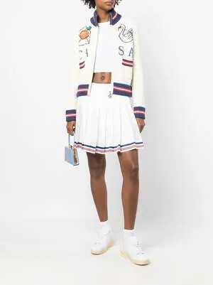 Casablanca Pleated Skirt - White