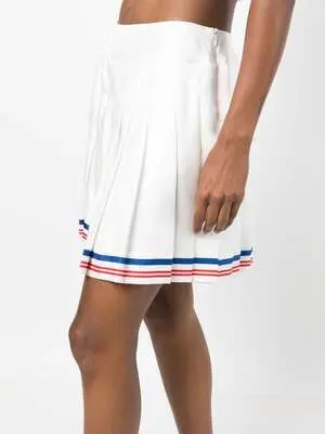 Casablanca Pleated Skirt - White