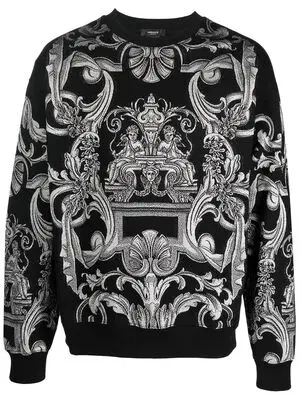 Versace Barocco-print Sweatshirt