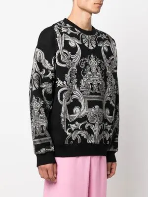 Versace Barocco-print Sweatshirt