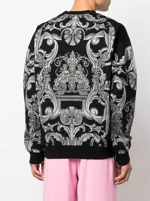 Versace Barocco-print Sweatshirt