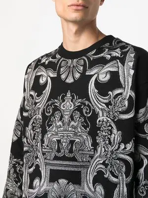 Versace Barocco-print Sweatshirt