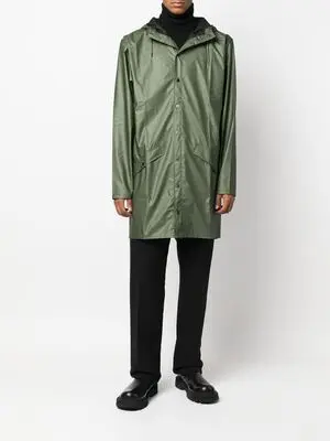 Rains Waterproof Raincoat With Drawstring Hood