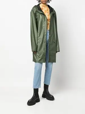 Rains Waterproof Raincoat With Drawstring Hood