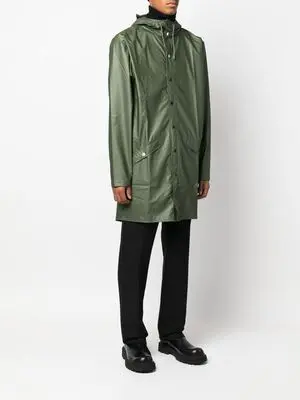 Rains Waterproof Raincoat With Drawstring Hood