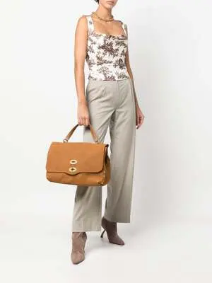 ZANELLATO Calf Leather Tote Bag - Brown