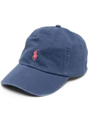 Ralph Lauren Logo-embroidered Baseball Cap Blue