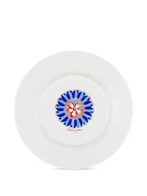 Dolce & Gabbana 2 Piece Fine Porcelain Dinner Plate Set