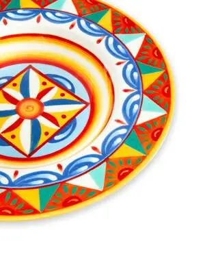 Dolce & Gabbana 2 Piece Fine Porcelain Soup Plate Set