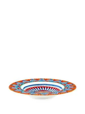 Dolce & Gabbana 2 Piece Fine Porcelain Soup Plate Set
