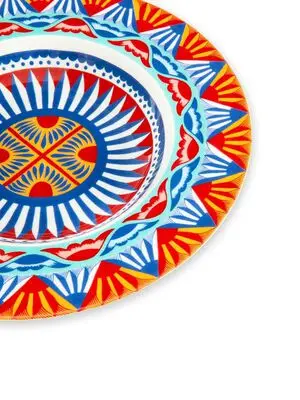 Dolce & Gabbana 2 Piece Fine Porcelain Soup Plate Set