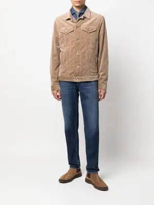Brunello Cucinelli Long-sleeved Cotton Shirt