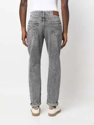 Brunello Cucinelli Stonewash Straight-leg Jeans