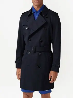 Burberry Kensington Heritage Trench Coat - Blue