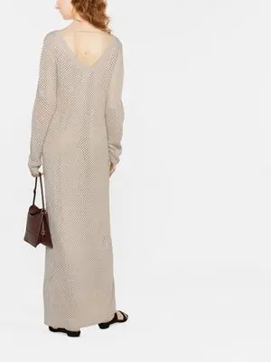 Brunello Cucinelli Open-knit Maxi Dress