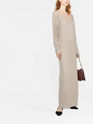 Brunello Cucinelli Open-knit Maxi Dress