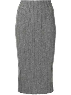 Cashmere In Love Lenny Chunky-knit Skirt - Grey