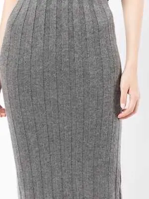 Cashmere In Love Lenny Chunky-knit Skirt - Grey