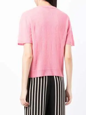 Cashmere In Love Sidley Fine-knit Top - Pink