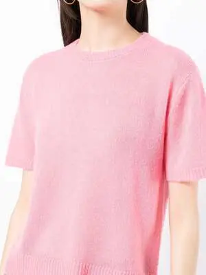 Cashmere In Love Sidley Fine-knit Top - Pink