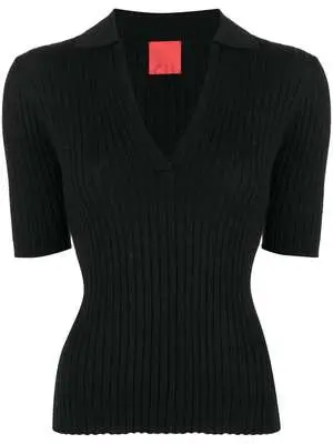 Cashmere In Love Knit Polo - Black