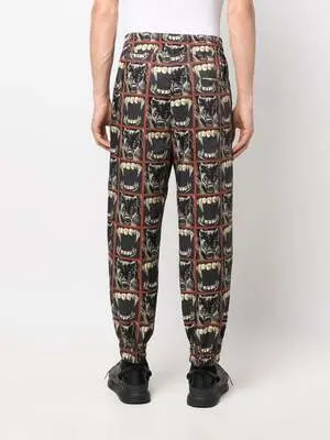 Roberto Cavalli Panther Print Track Pants