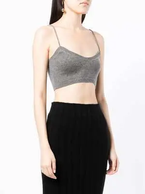 Cashmere In Love Evie Cropped Top - Black