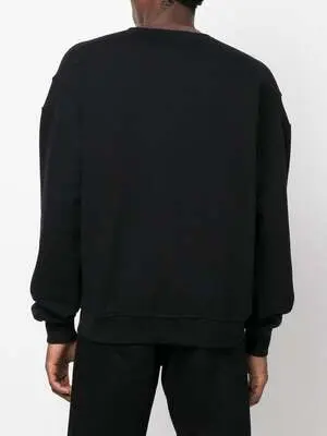 AMBUSH Letter Print Long Sleeve Sweatshirt - Black