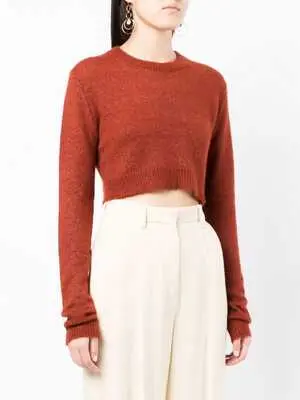 Cashmere In Love Como Cropped Jumper - Red