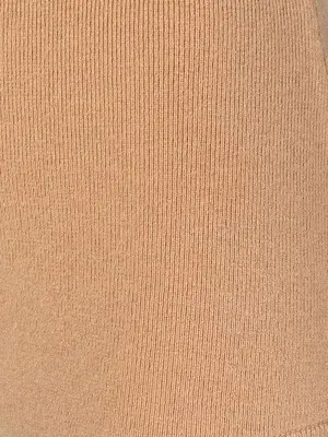 Cashmere In Love Felix Knitted High-waist Shorts - Brown