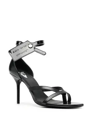 Off-White Zip Tie Leather Sandals