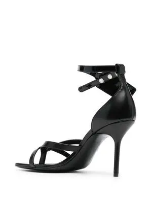 Off-White Zip Tie Leather Sandals