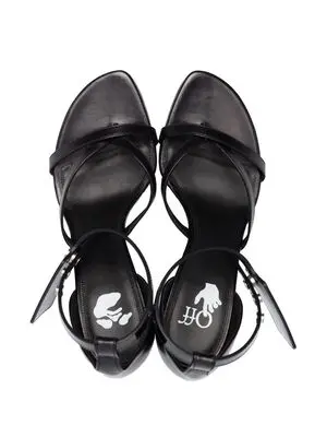 Off-White Zip Tie Leather Sandals
