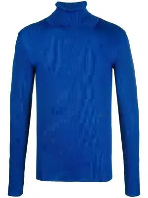 Off-White Long-sleeve Top - Blue