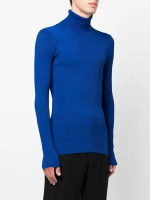 Off-White Long-sleeve Top - Blue