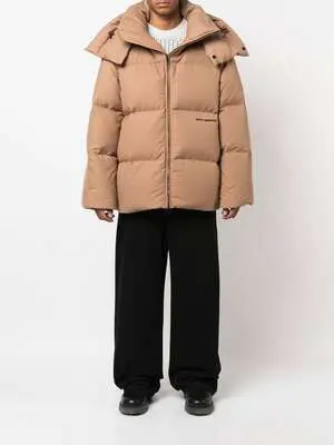 Off-White Race Padded Jacket - Brown