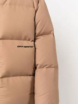 Off-White Race Padded Jacket - Brown