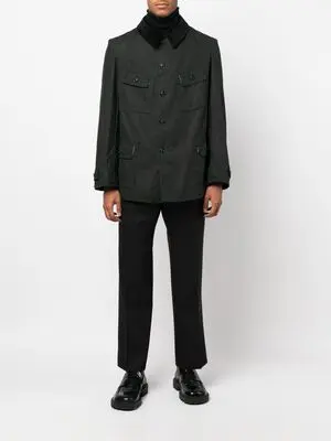 MAISON MARGIELA Herringbone Wool Trousers