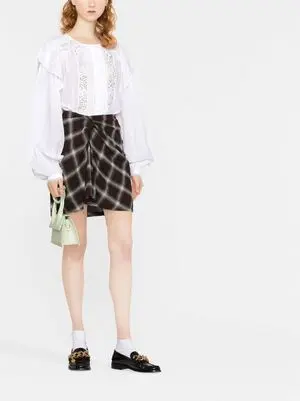 MARANT ETOILE Georgina Lace-detail Blouse - White
