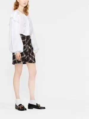 MARANT ETOILE Georgina Lace-detail Blouse - White