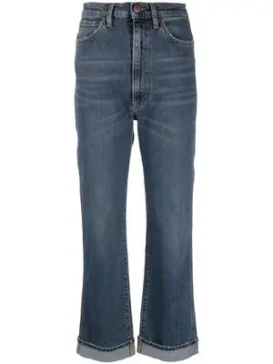 3x1 High-waist Straight-leg Jeans