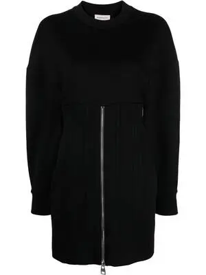 Alexander McQueen Zip-detail Mini Dress