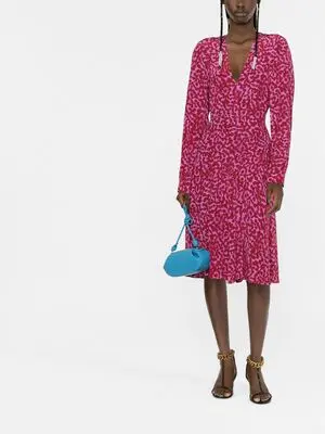 Stella McCartney Abstract-print Silk Midi Dress