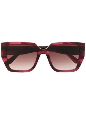 Karl Lagerfeld Oversized Sunglasses - Red