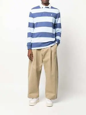 Polo Ralph Lauren Embroidered-logo Striped Polo Shirt