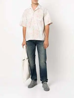 John Elliott Shortsleeved Floral-print Shirt