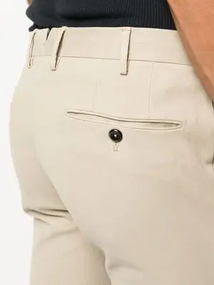 PT TORINO Mid-rise Tapered Chinos - Neutrals