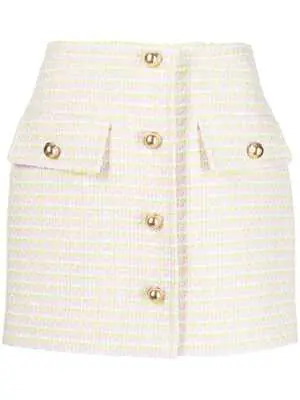 PUSHBUTTON Button-up Mini Skirt