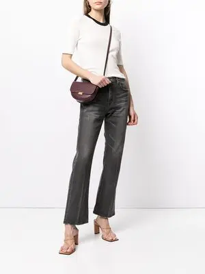 TU ES MON TRESOR The Amethyst Flared Leg Jeans - Black
