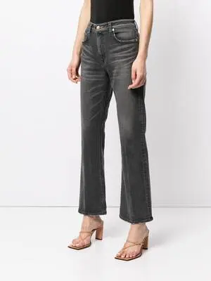 TU ES MON TRESOR The Amethyst Flared Leg Jeans - Black